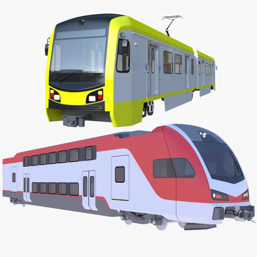 3D American Passenger Trains - TurboSquid 2258421