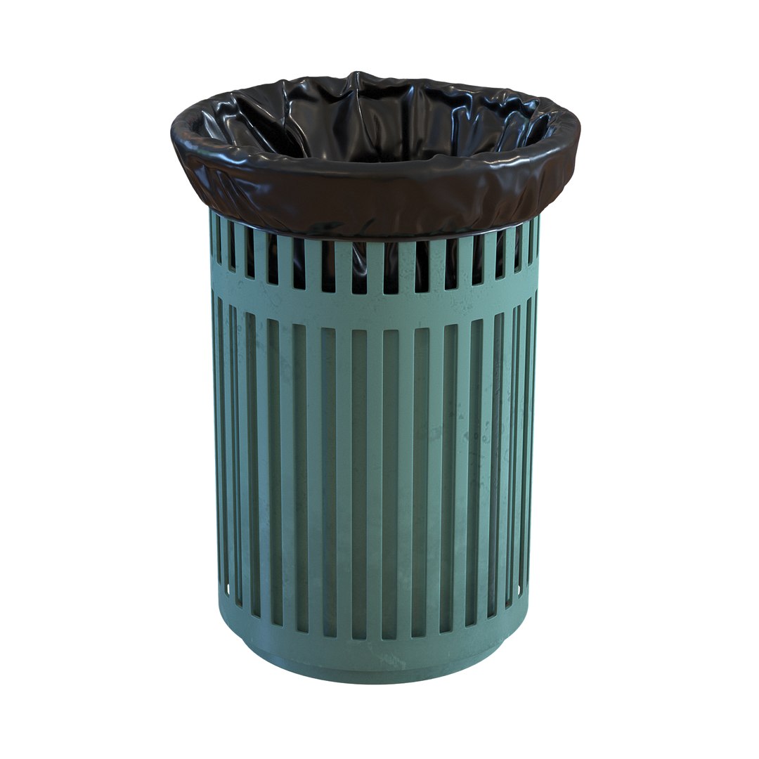 Realistic Trash Bin 3D Model - TurboSquid 1379175