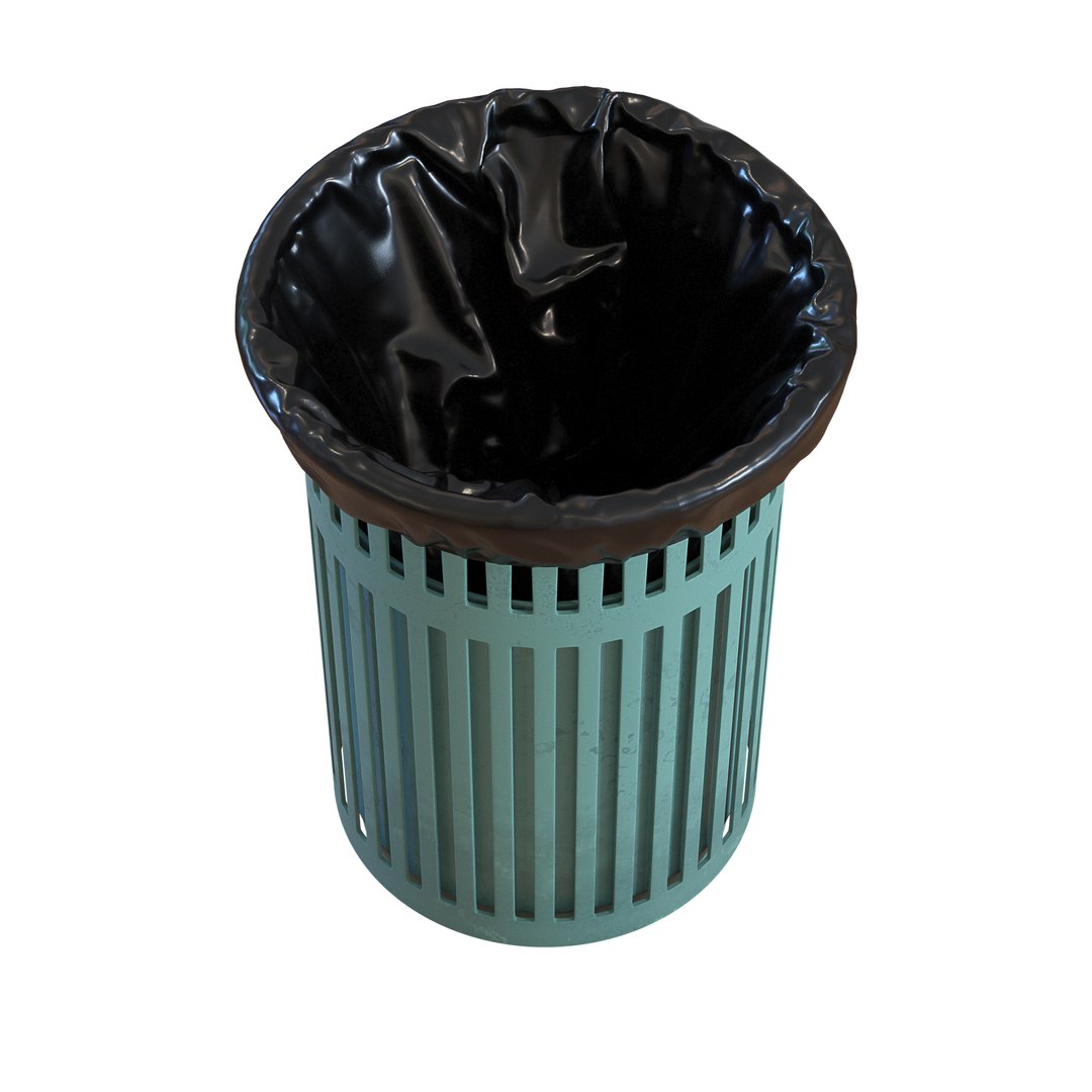 Realistic Trash Bin 3D Model - TurboSquid 1379175
