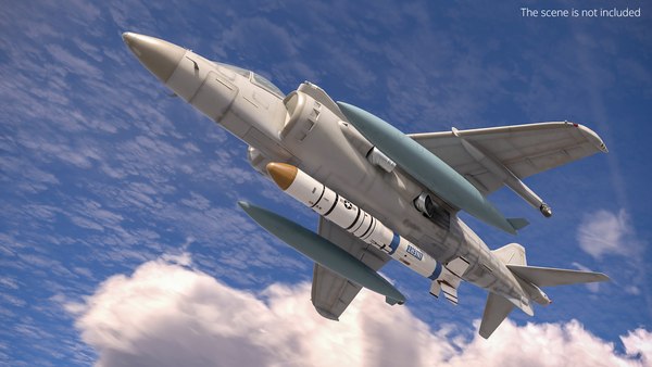 アメリカ空軍 ASM-135 ASAT 対衛星ミサイル（白）3Dモデル - TurboSquid 2472038