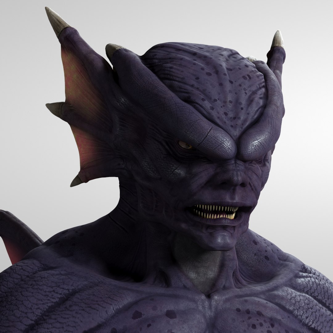 3d Model Humanoid Piranha Monster