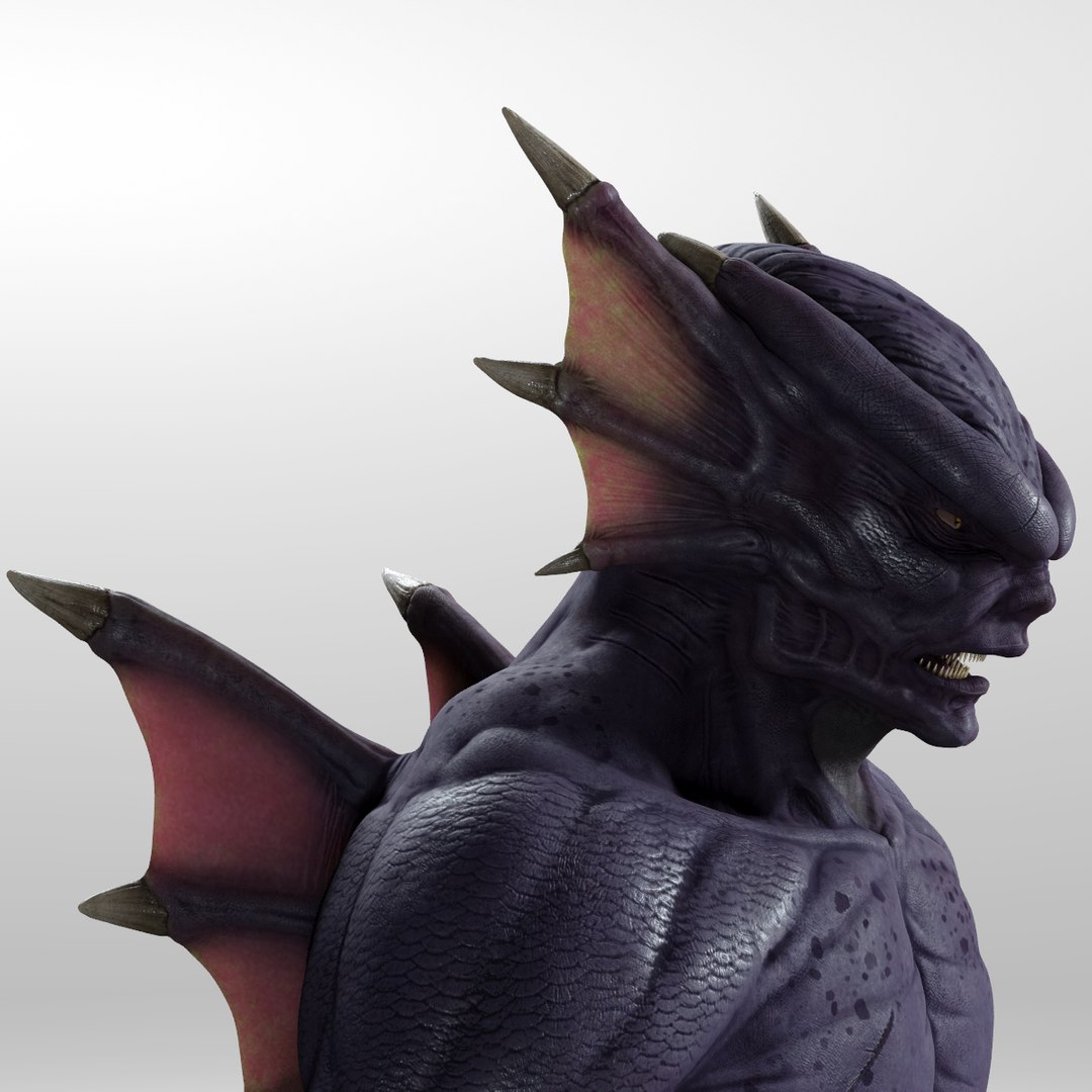 3d Model Humanoid Piranha Monster