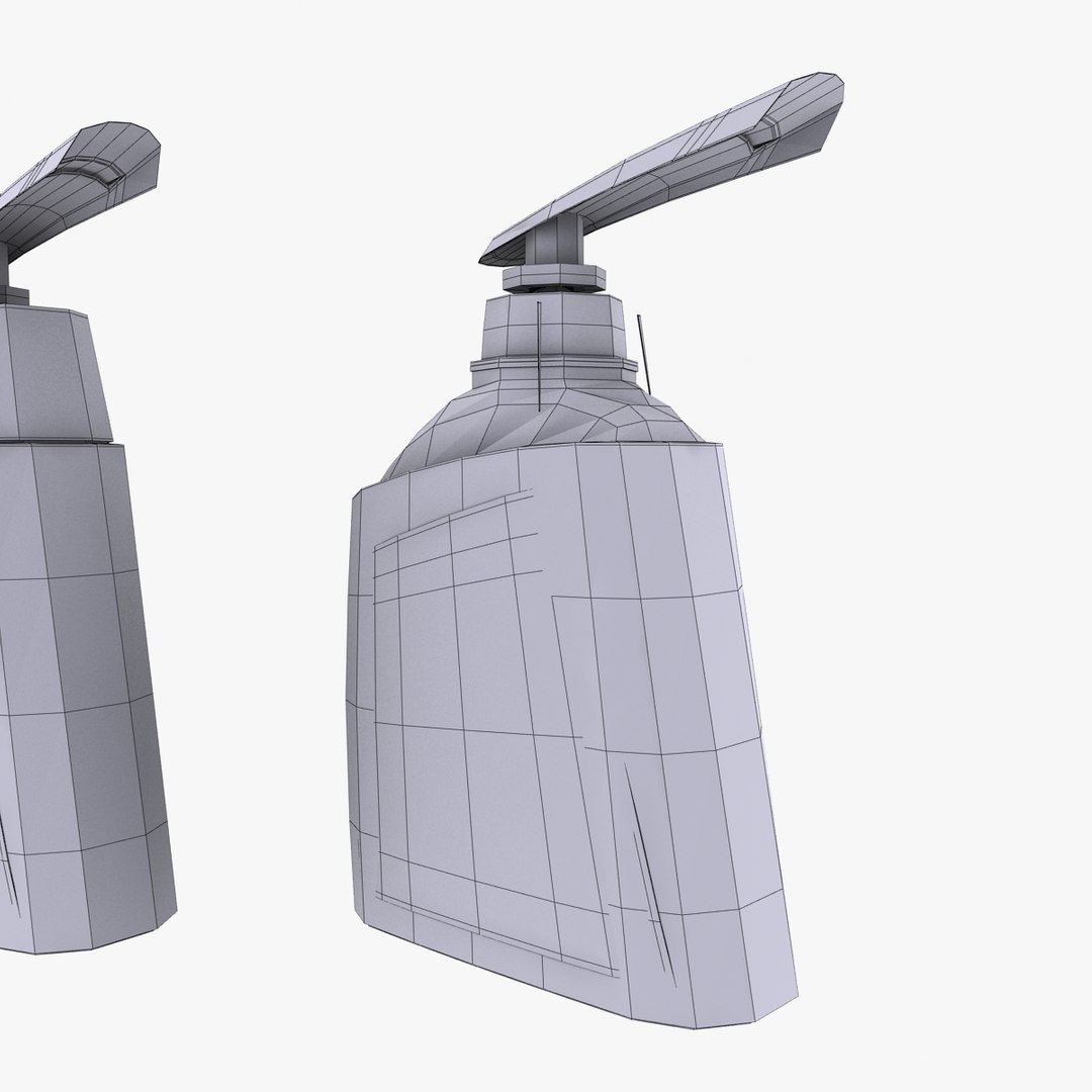 3d shampoo model