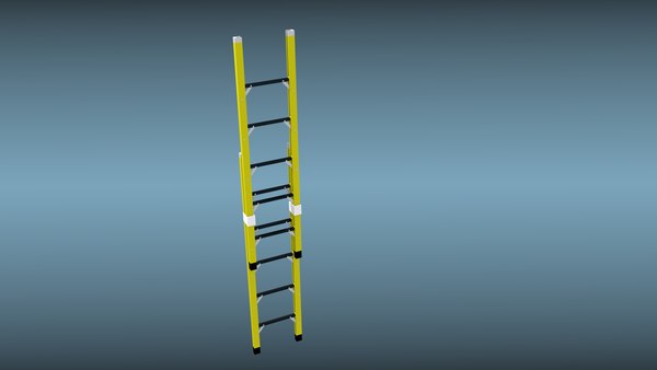 ladder extended 3d model