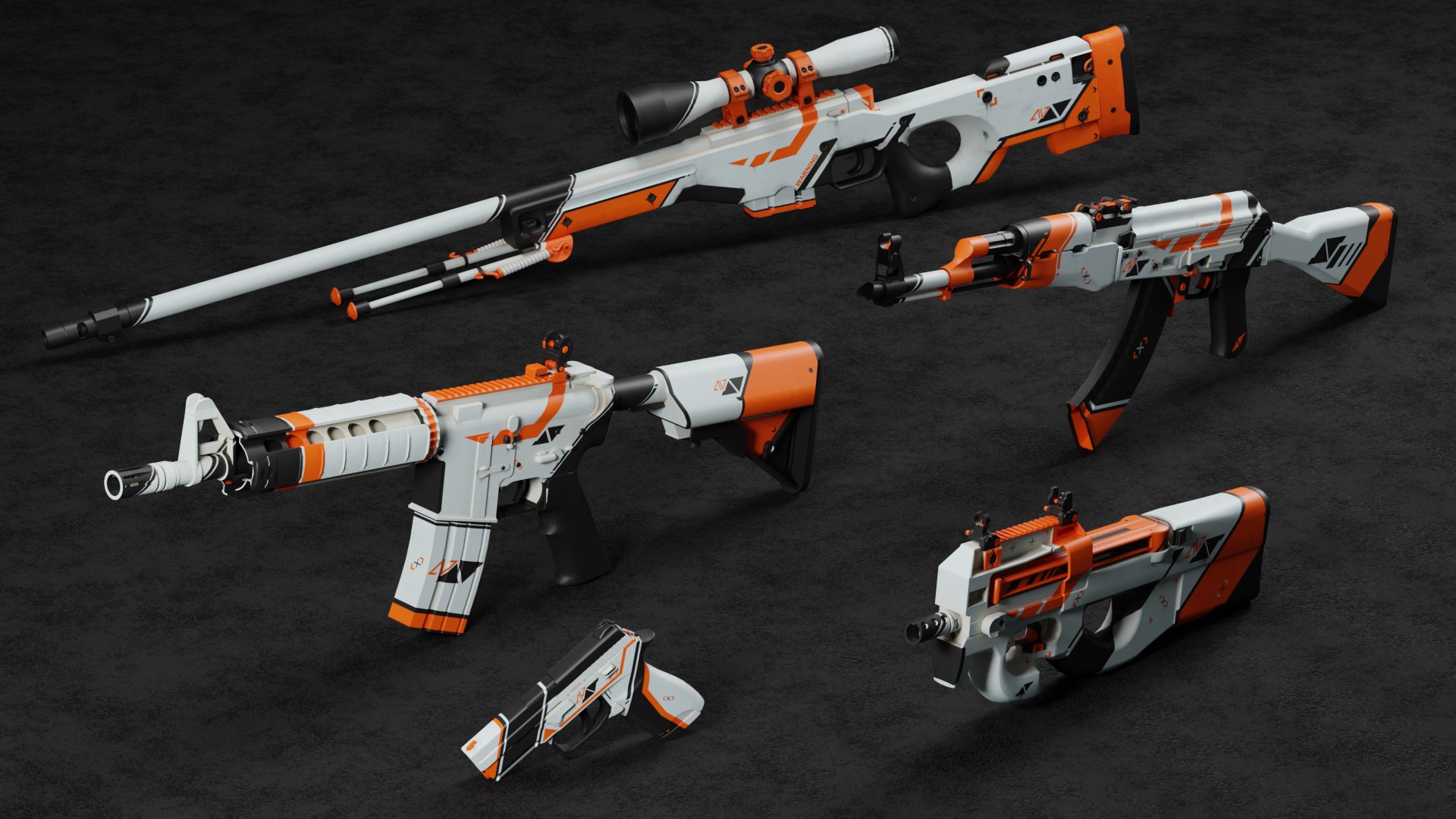 3D Model Asiimov Collection - TurboSquid 2117359