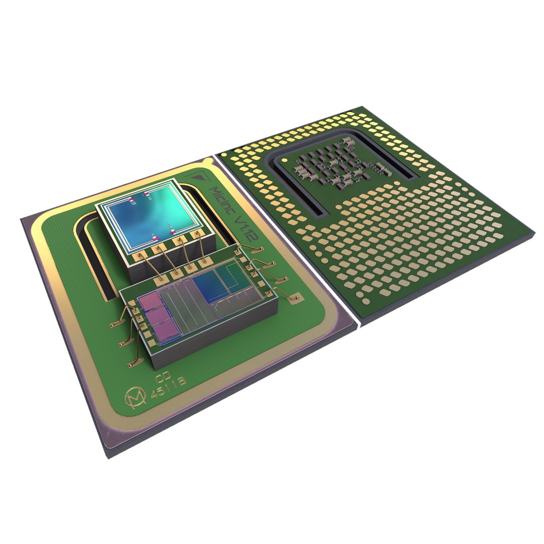 Scalped Microchip 3D Model - TurboSquid 2243274