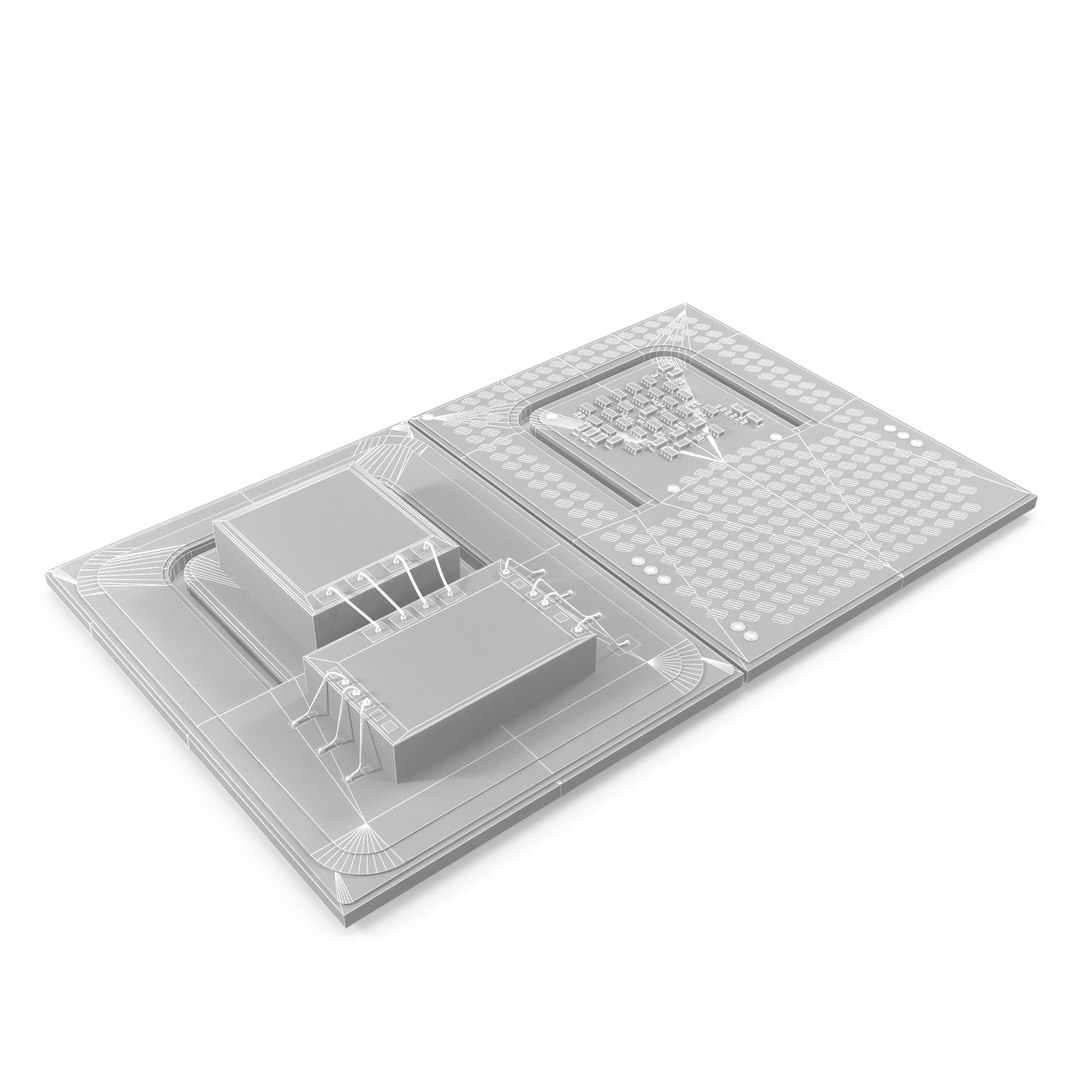 Scalped Microchip 3D Model - TurboSquid 2243274