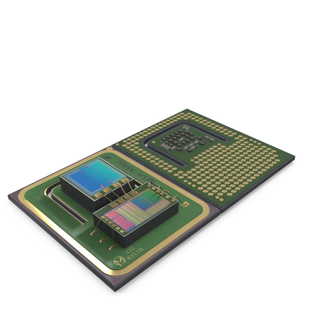 Scalped Microchip 3D Model - TurboSquid 2243274