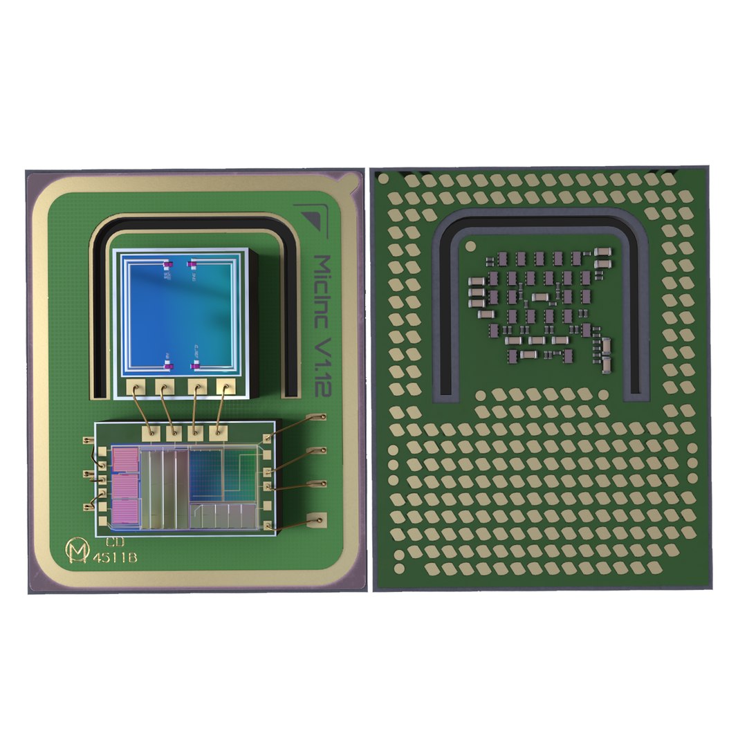 Scalped Microchip 3D Model - TurboSquid 2243274