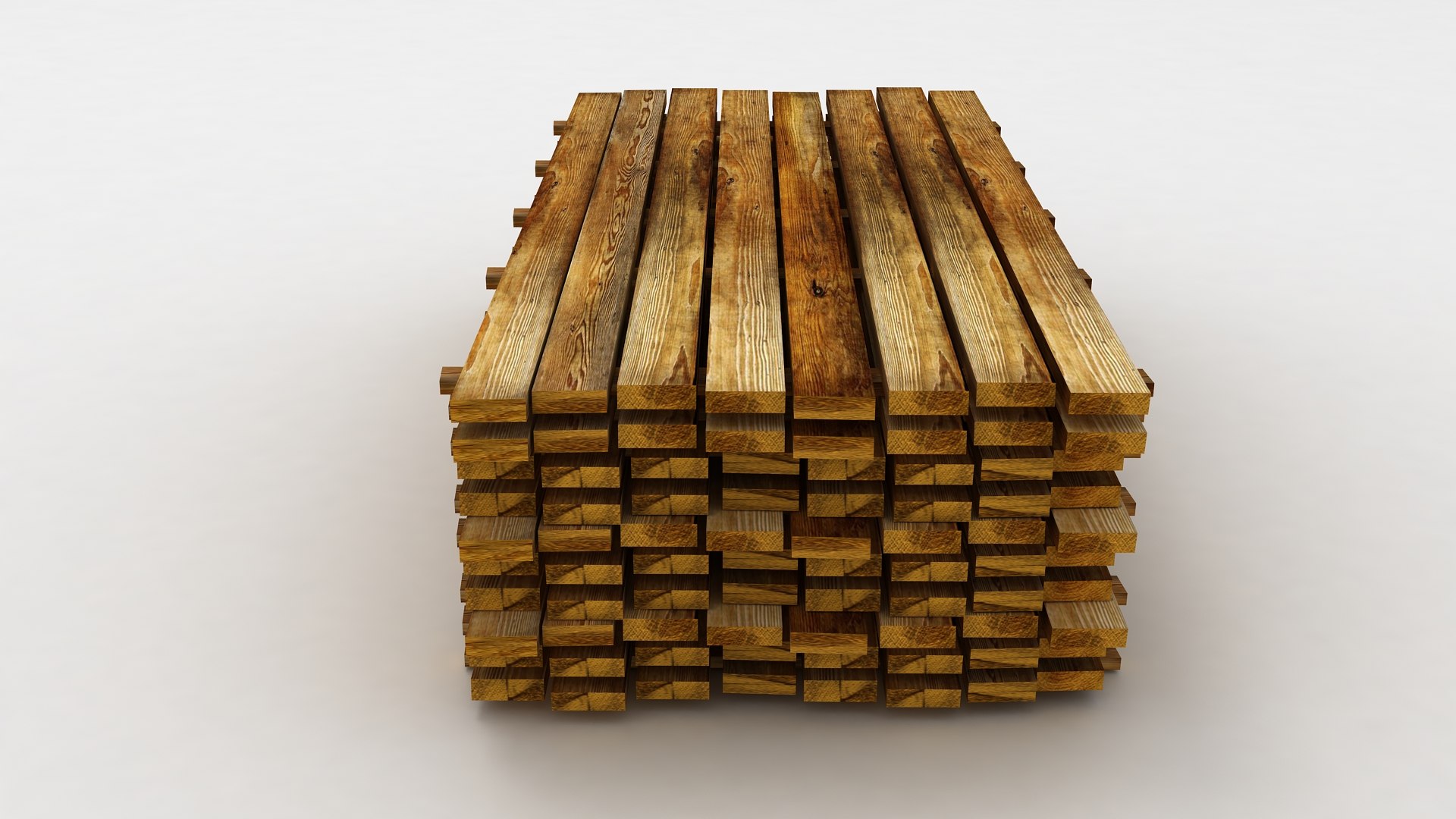 Wooden Boards Stack 3D model - TurboSquid 1959990