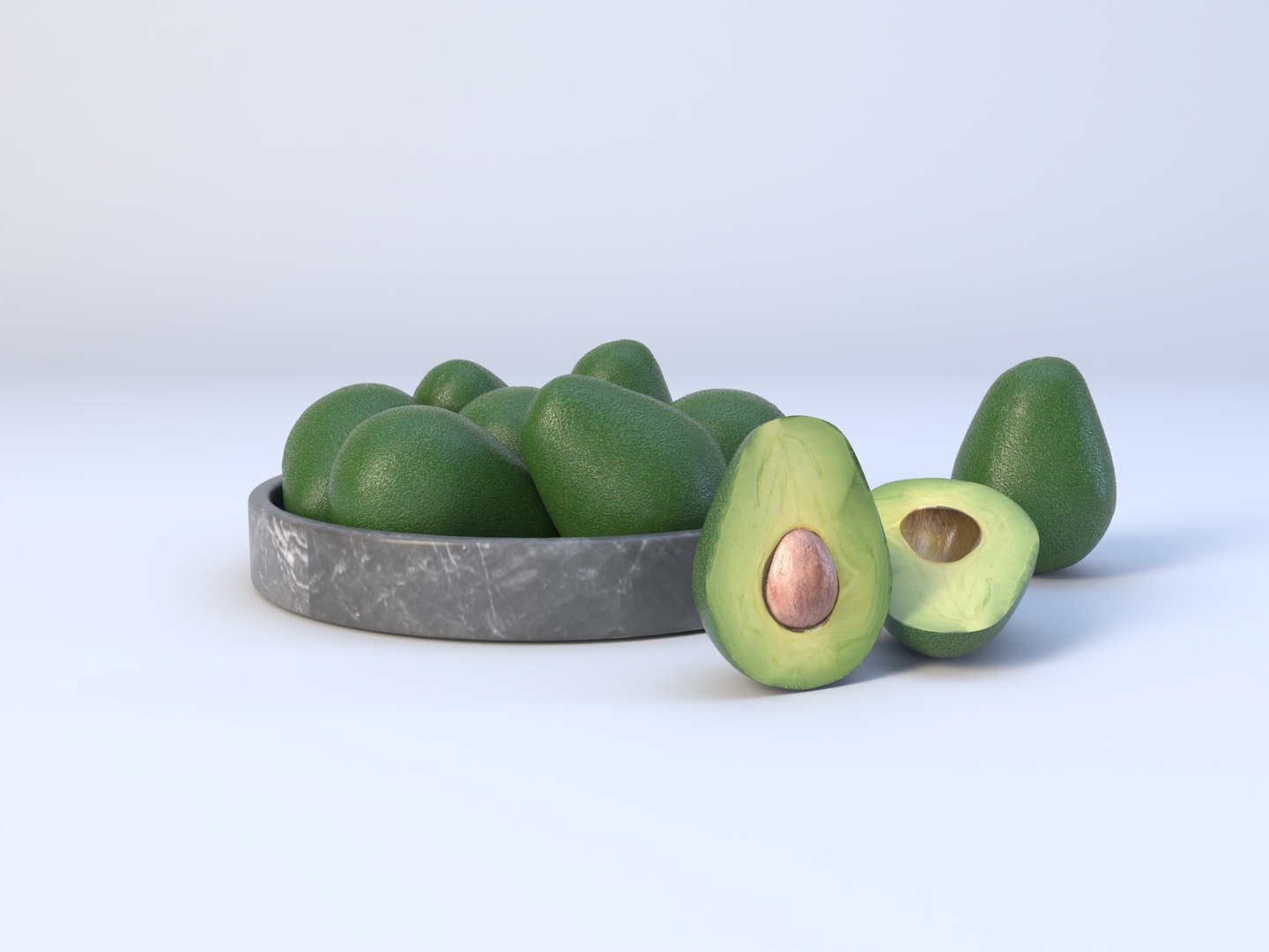 3D Avocado - TurboSquid 2339148