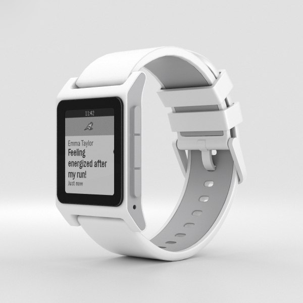 Pebble Smartwatch White