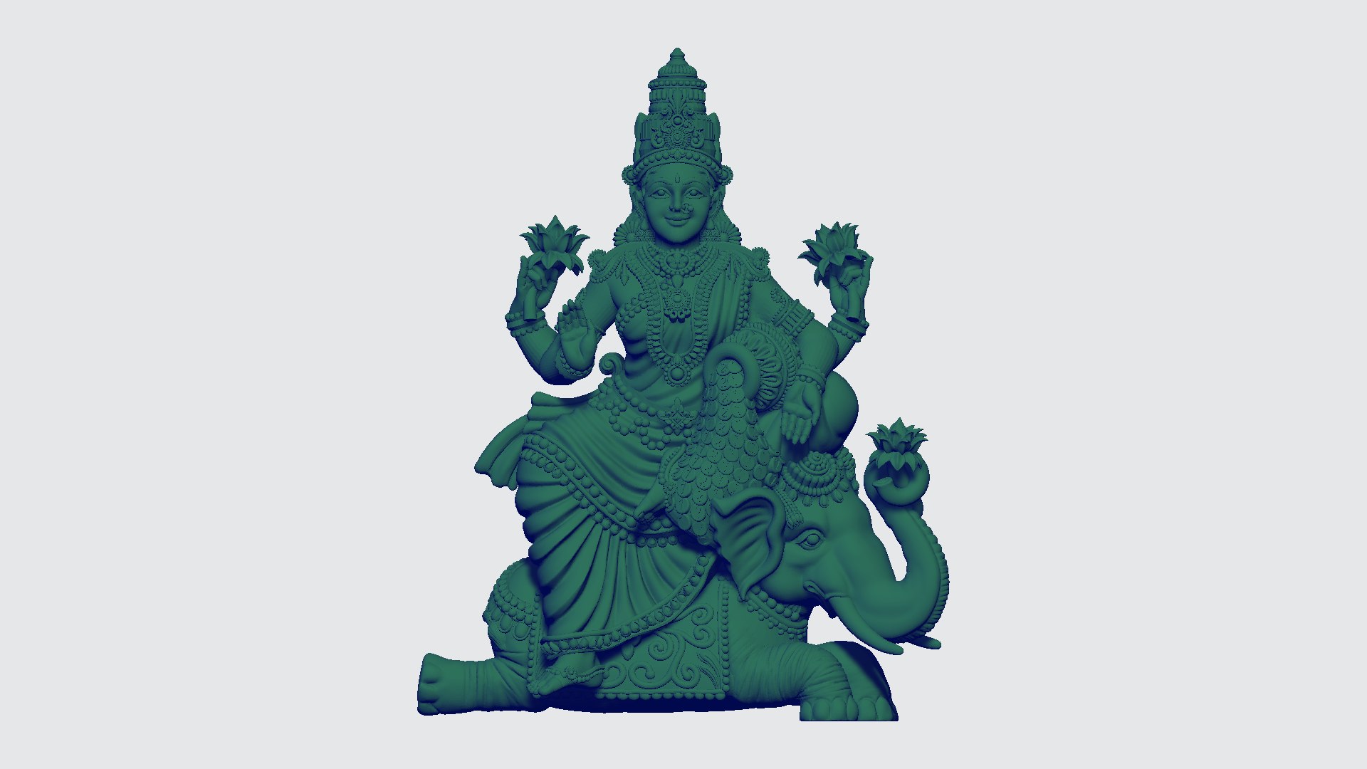 Gaja Lakshmi 3D-print Model-1 3D model - TurboSquid 2071309