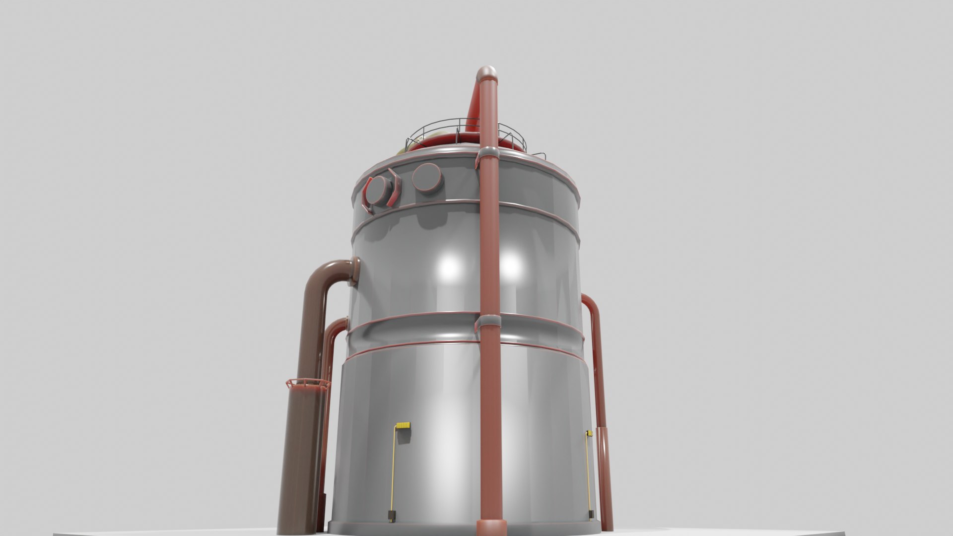 Low-Poly Industrial Storage Tank Model - TurboSquid 2037232