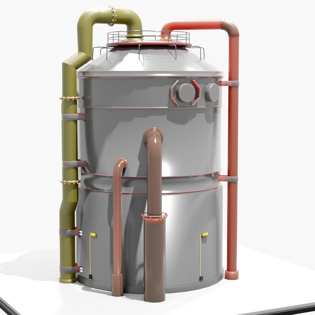 Low-Poly Industrial Storage Tank model - TurboSquid 2037232