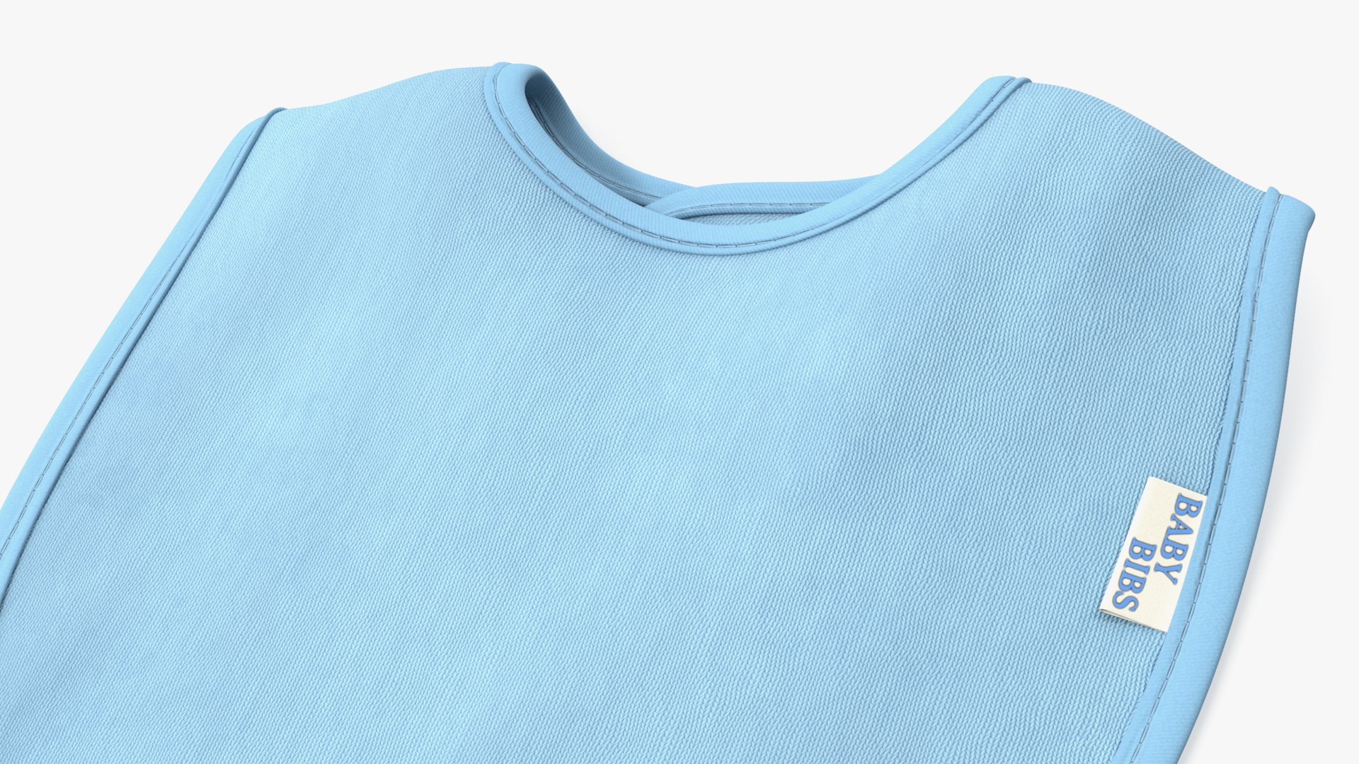 3D Blue Baby Bib - TurboSquid 2113801