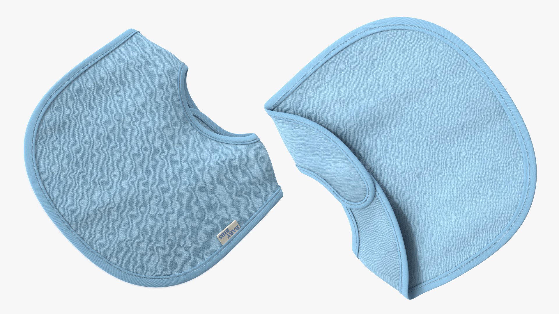 3D Blue Baby Bib - TurboSquid 2113801