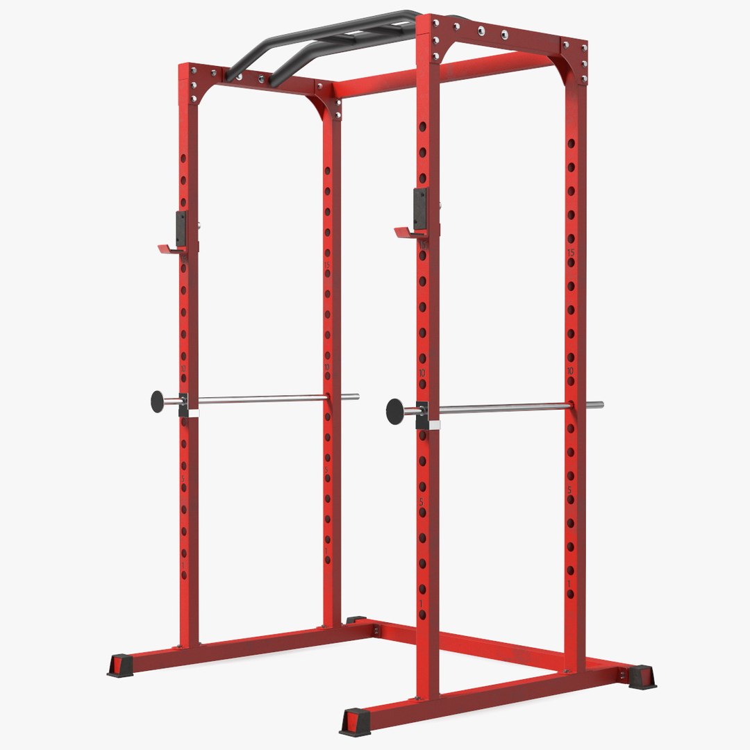 3D Power Rack Red - TurboSquid 1820913