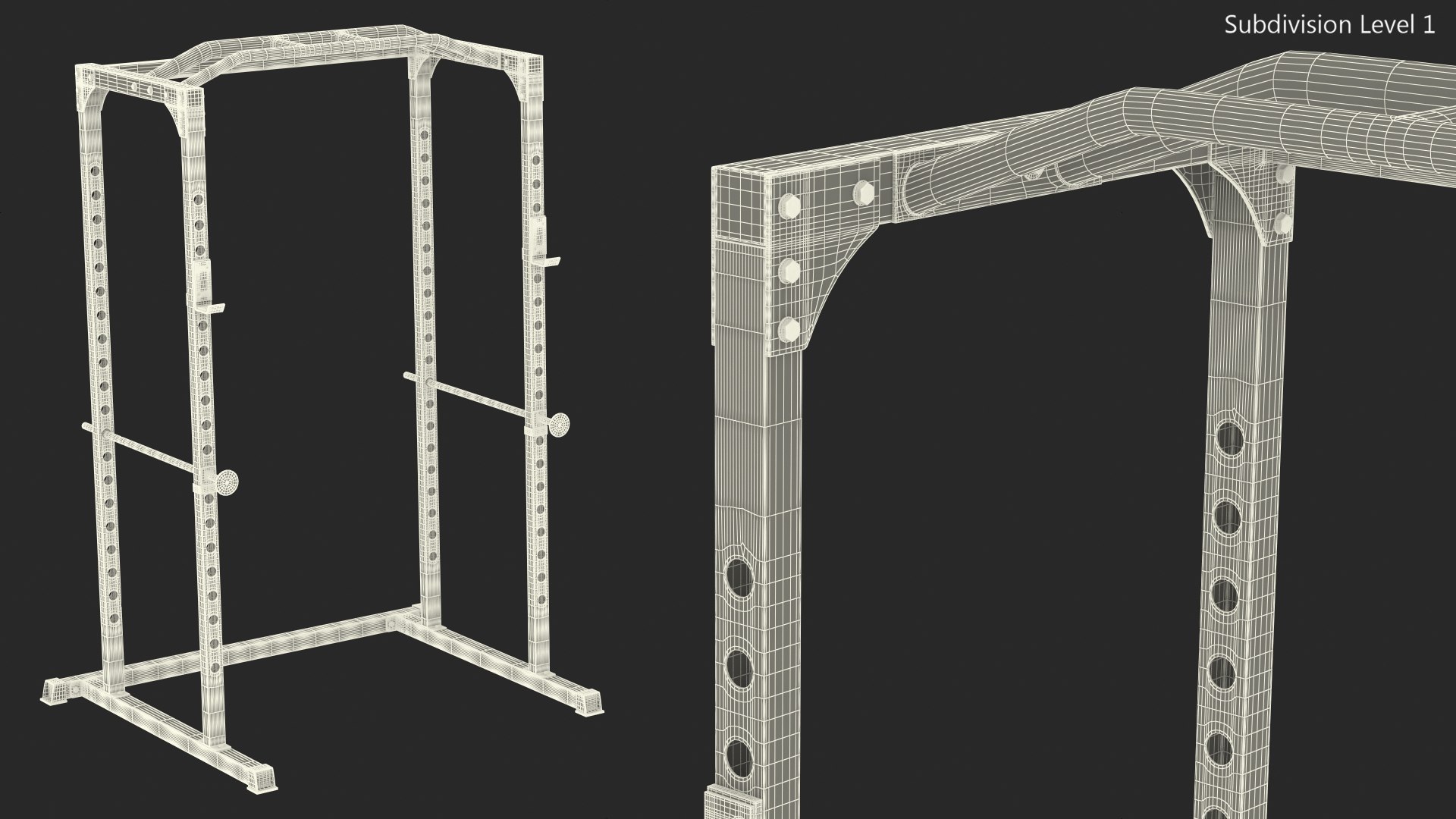 3D Power Rack Red - TurboSquid 1820913
