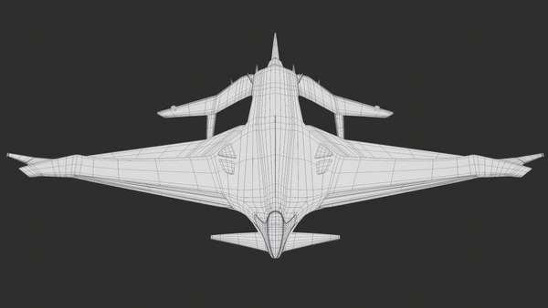 Sci-Fi Futuristic Manta Plane Concept PBR 3D - TurboSquid 1724536