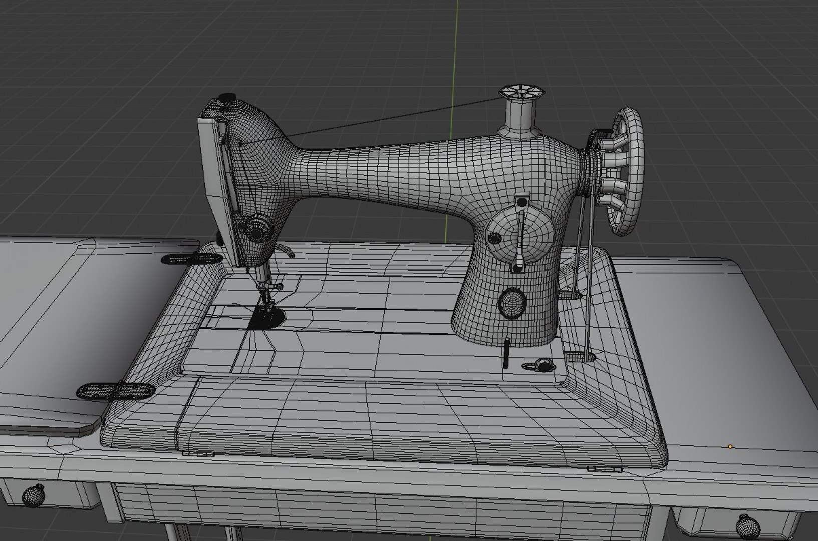 3D Retro Sewing Machine - TurboSquid 1428232
