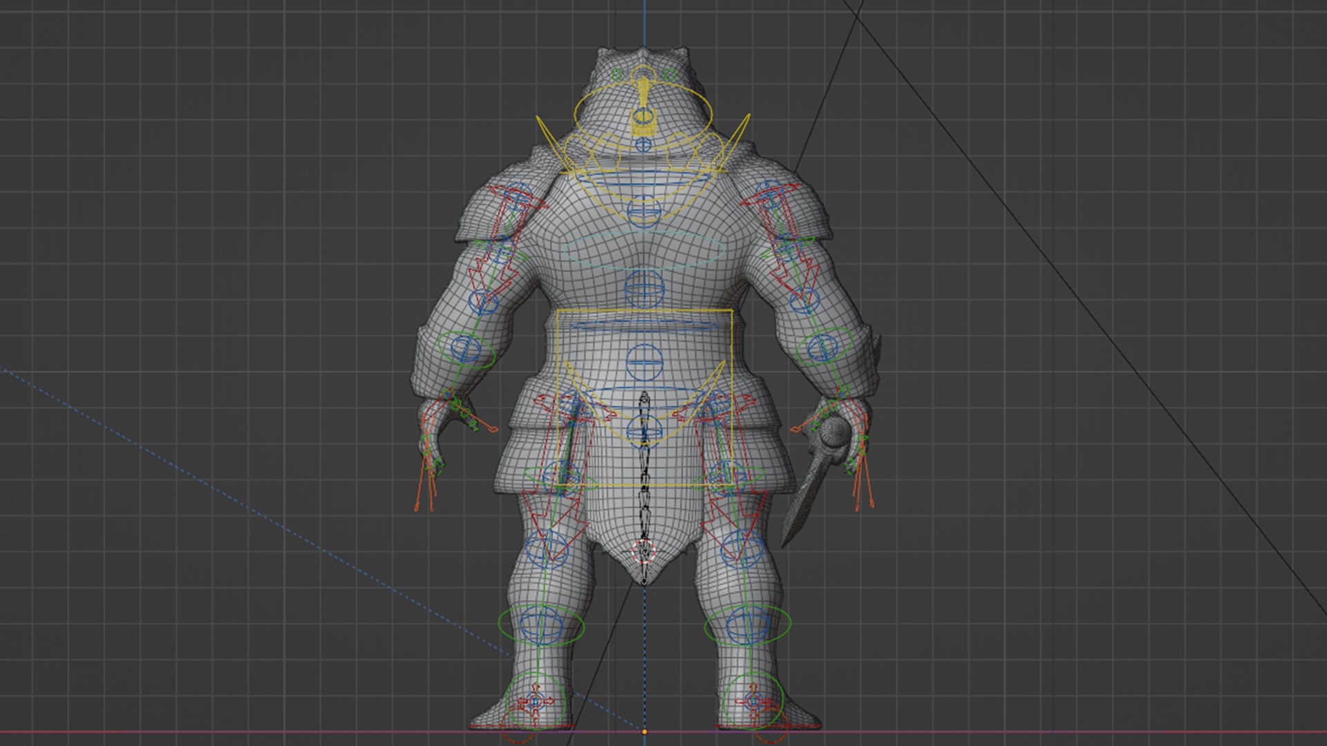 3D Crocodile Humanoid Blender Character Rig Model - TurboSquid 2332871