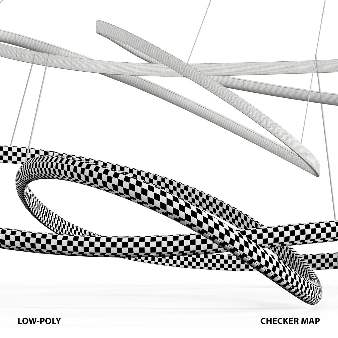 3D Model Heals Ribbon LED Pendant Lamp XL - TurboSquid 1892729