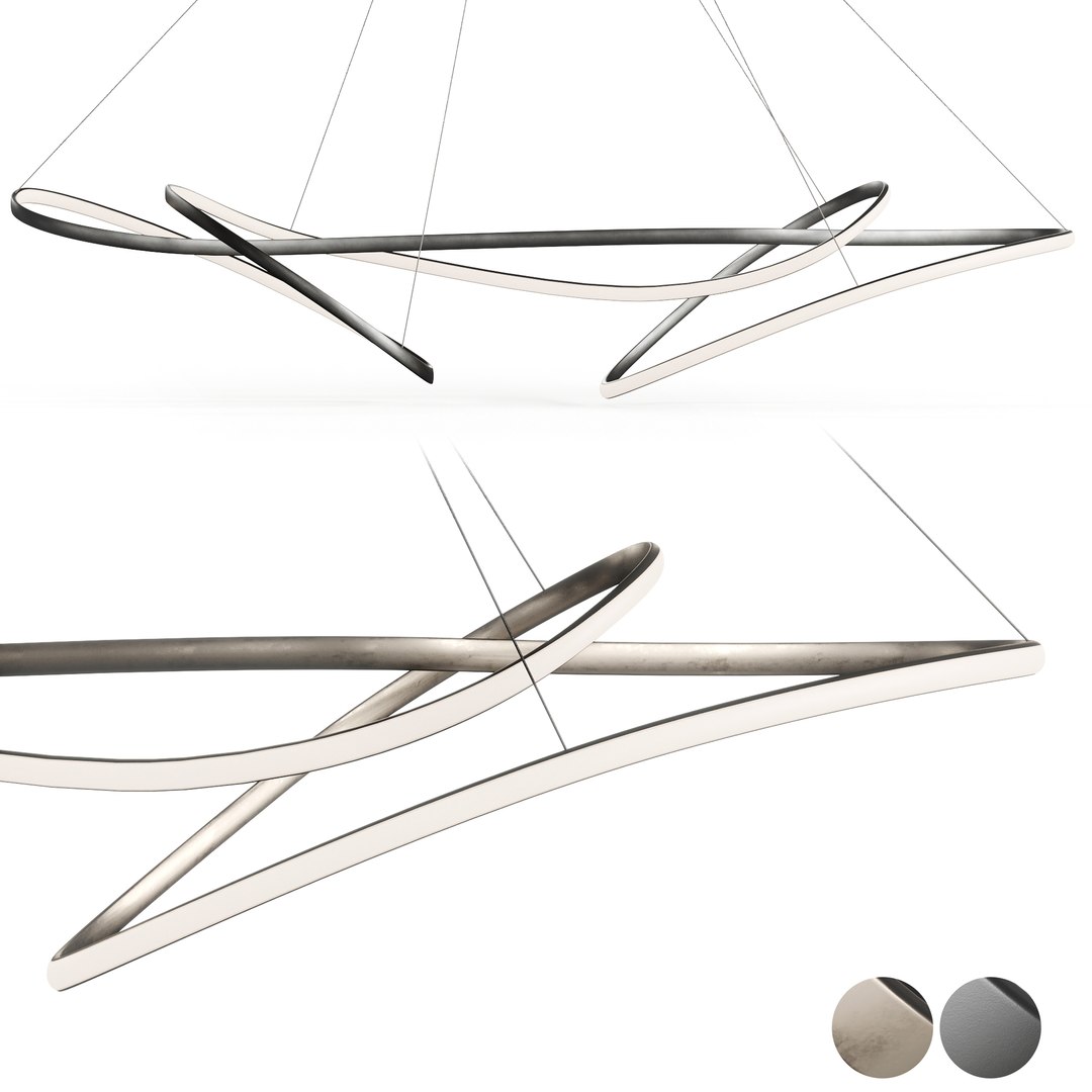3D Model Heals Ribbon LED Pendant Lamp XL - TurboSquid 1892729