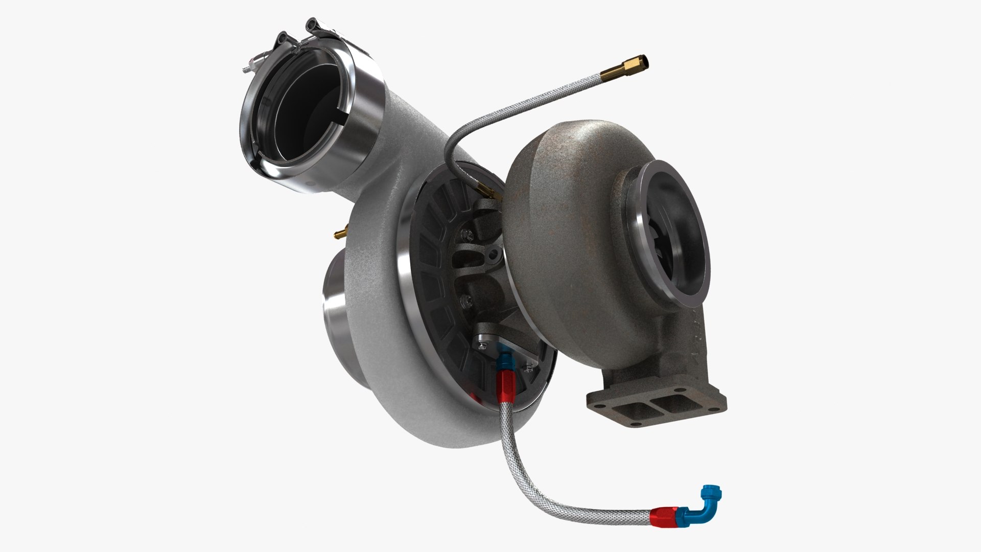 6877 turbocharger compressor 3D - TurboSquid 1319435