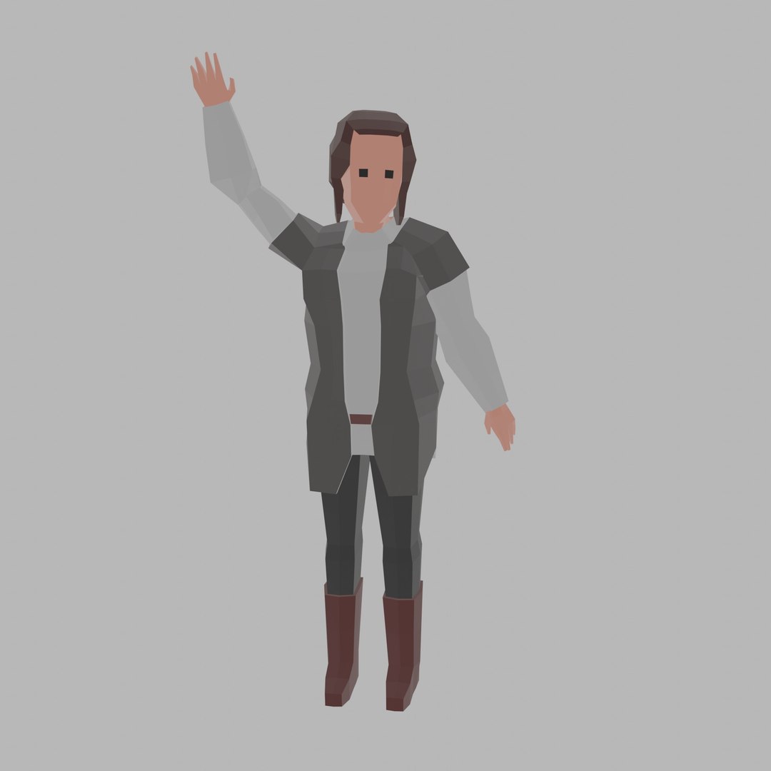 3D Low Poly Medieval Peasant Man Rigged 3 - TurboSquid 2168550