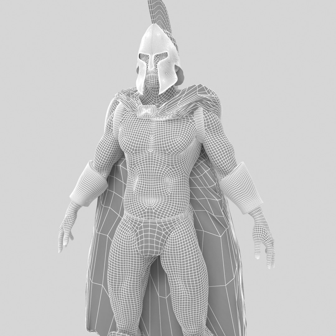 3D Spartan Character Model - TurboSquid 1337360