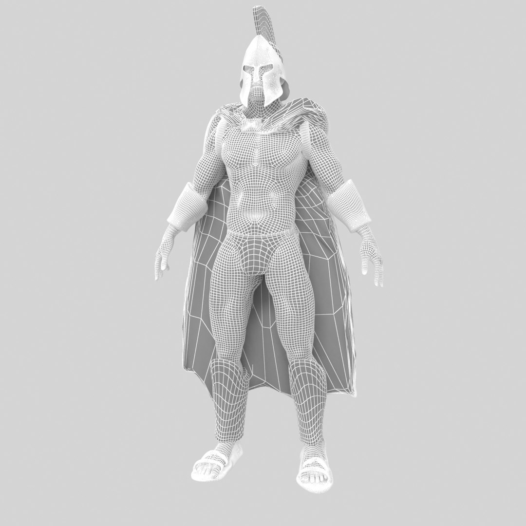 3D Spartan Character Model - TurboSquid 1337360