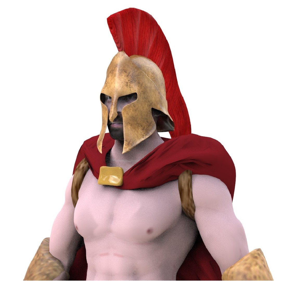 3D Spartan Character Model - TurboSquid 1337360