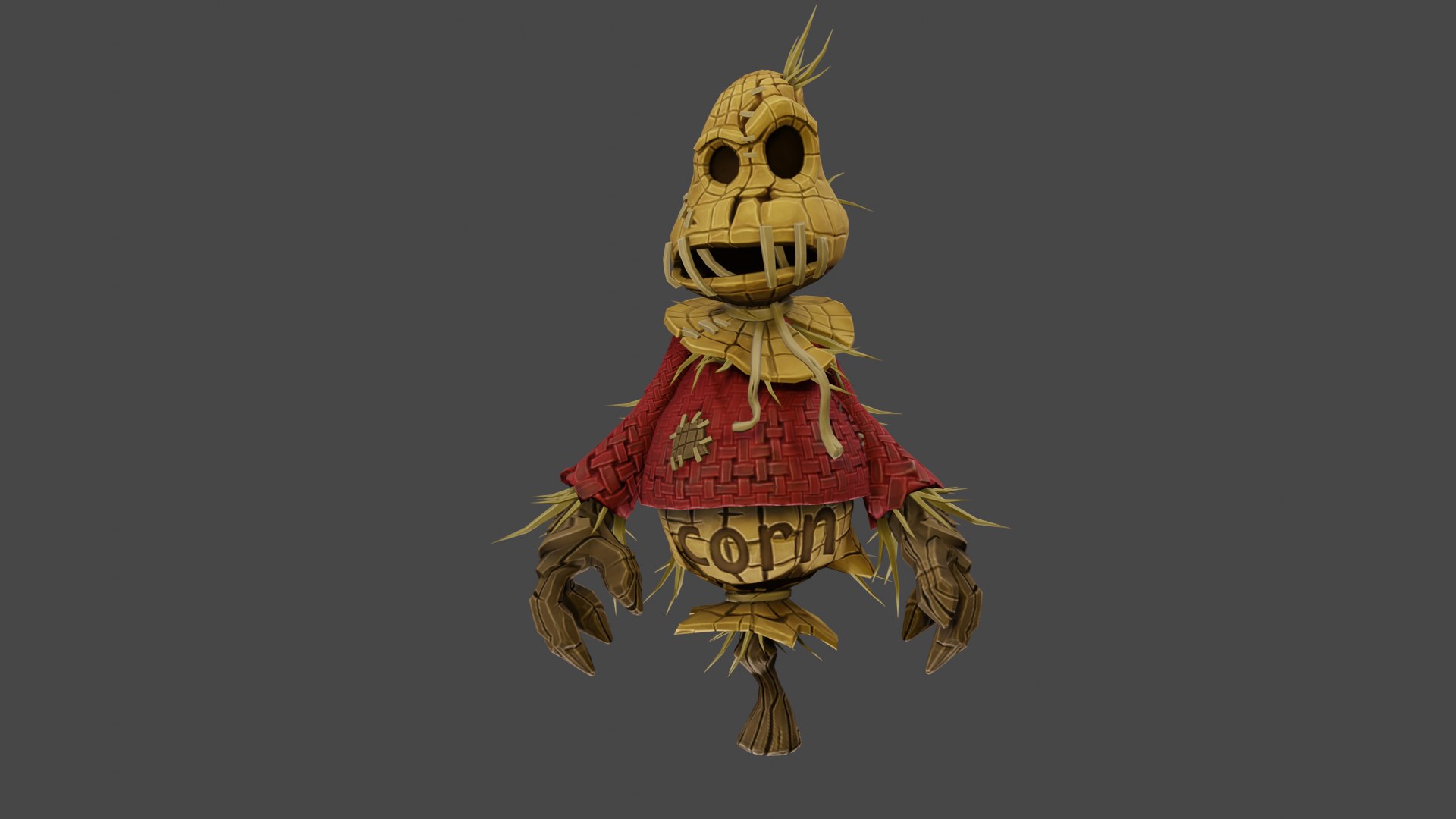 3D Scare Crow Model - TurboSquid 2365583