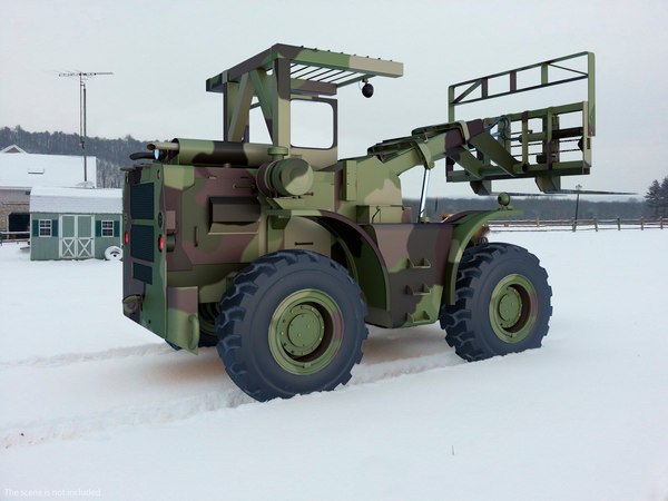 Terrain Military Forklift Camo 3D model - TurboSquid 1740660