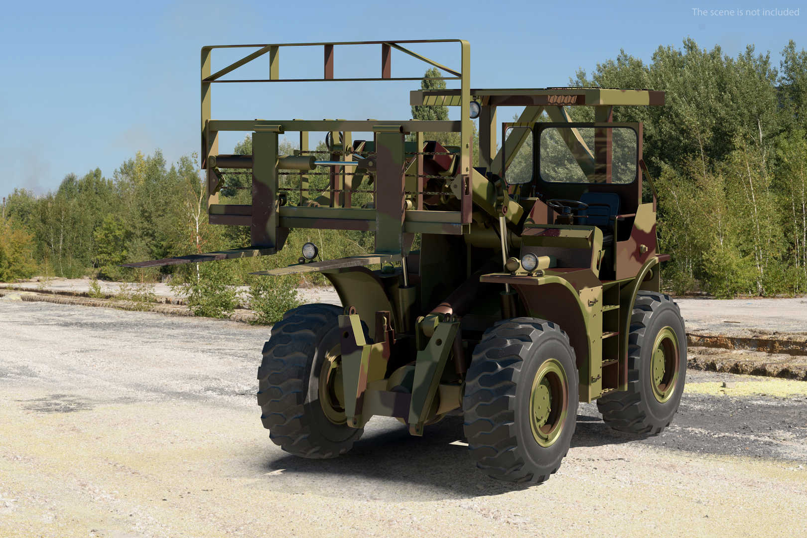 Terrain Military Forklift Camo 3D model - TurboSquid 1740660