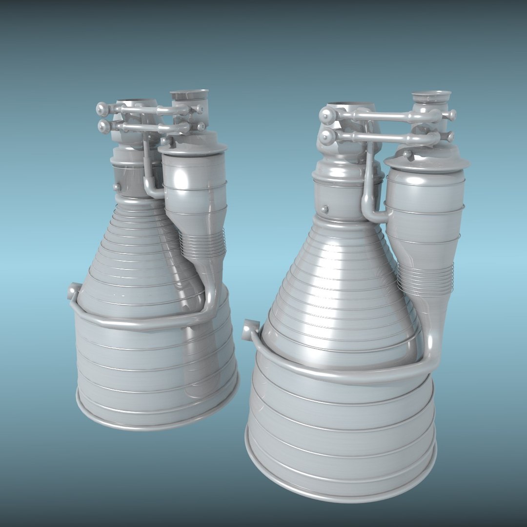 3d Model Rocket Exhaust Engine