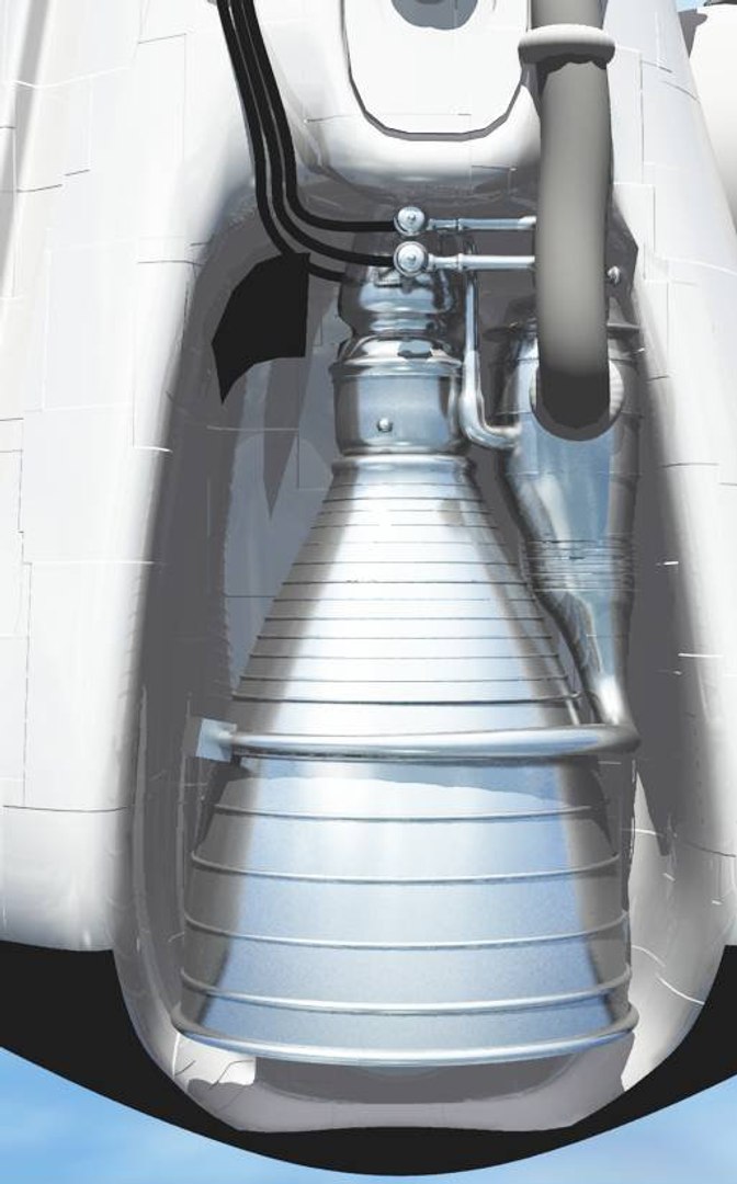 3d Model Rocket Exhaust Engine