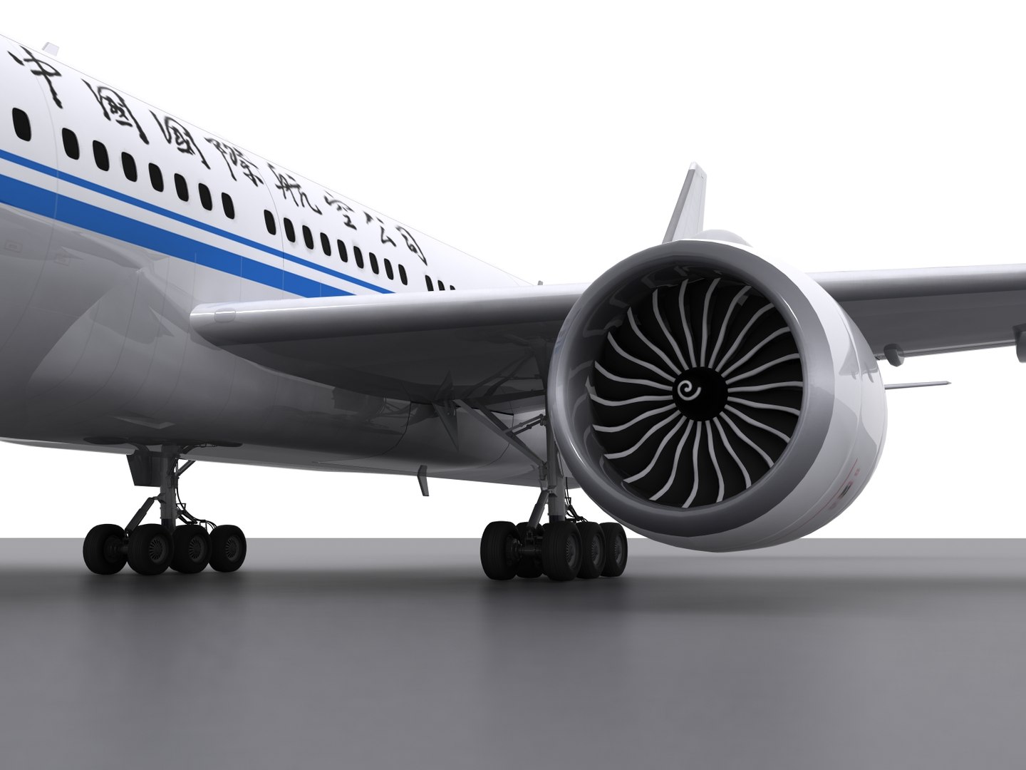 aircraft air china 3d model