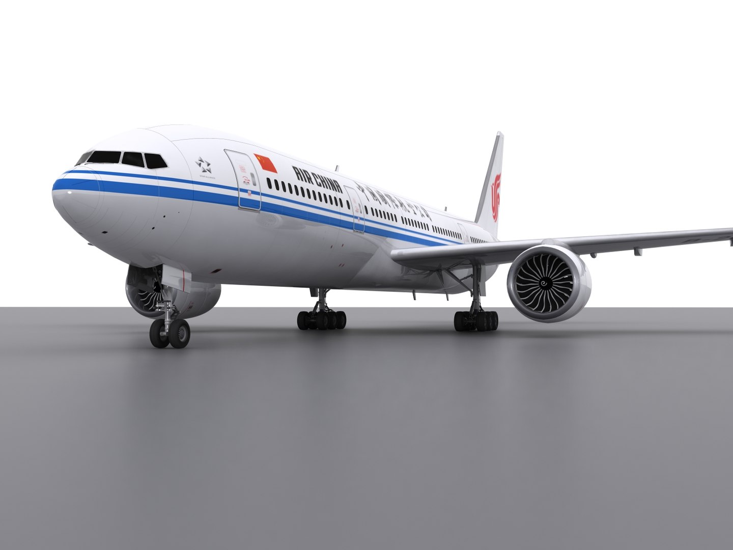 aircraft air china 3d model