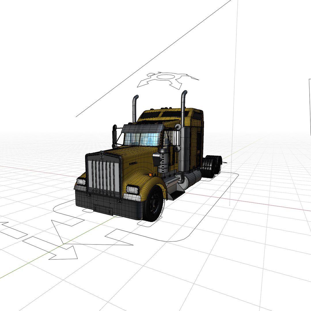 3D Kenworth W900-2010 Model Truck With High Quality - TurboSquid 2211103