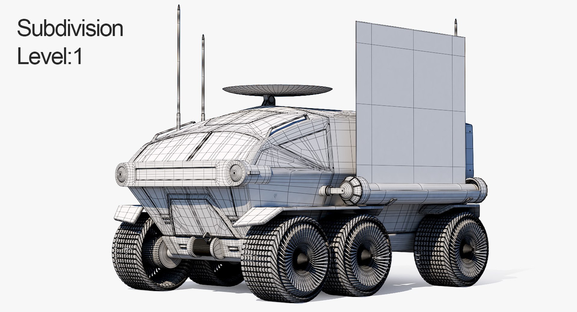 3D Moon Rover Concept - TurboSquid 1433174