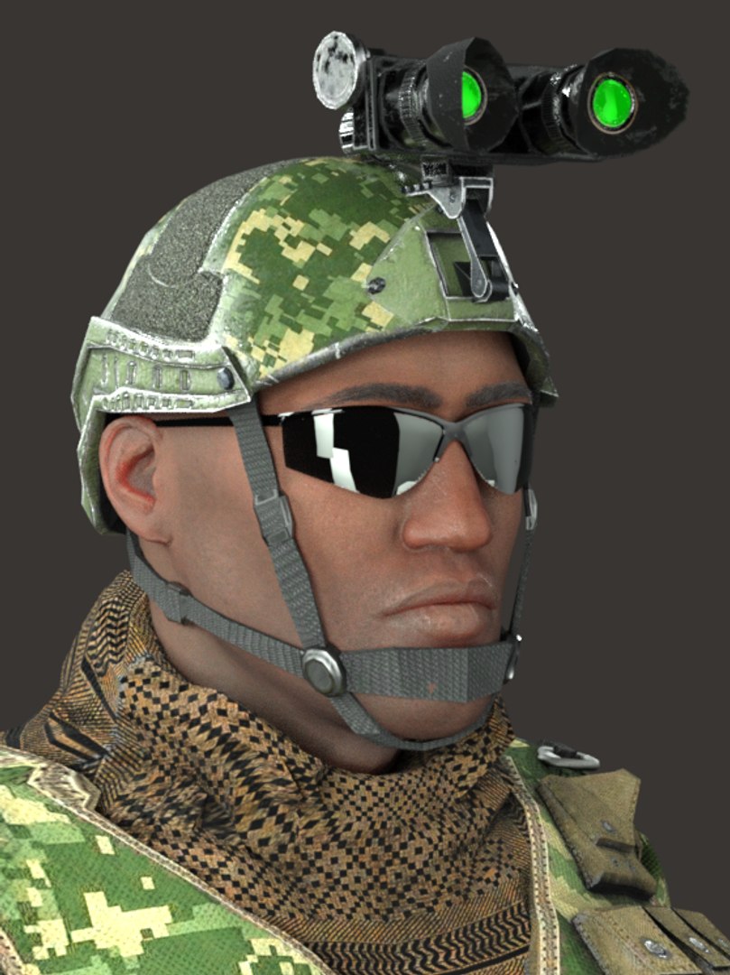 Realistic Rigged Army-D Character Man 3D Model Model - TurboSquid 2262585