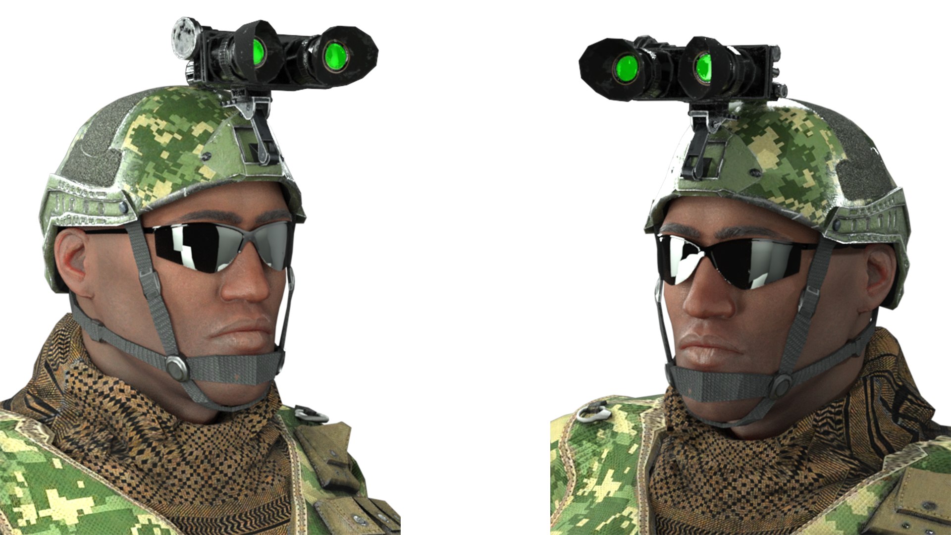Realistic Rigged Army-D Character Man 3D Model Model - TurboSquid 2262585