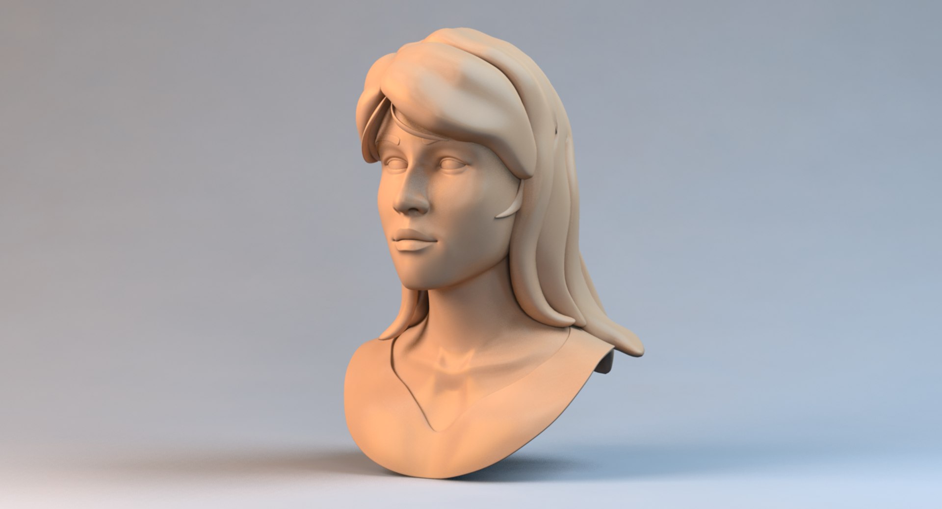 Female Face 3d Model