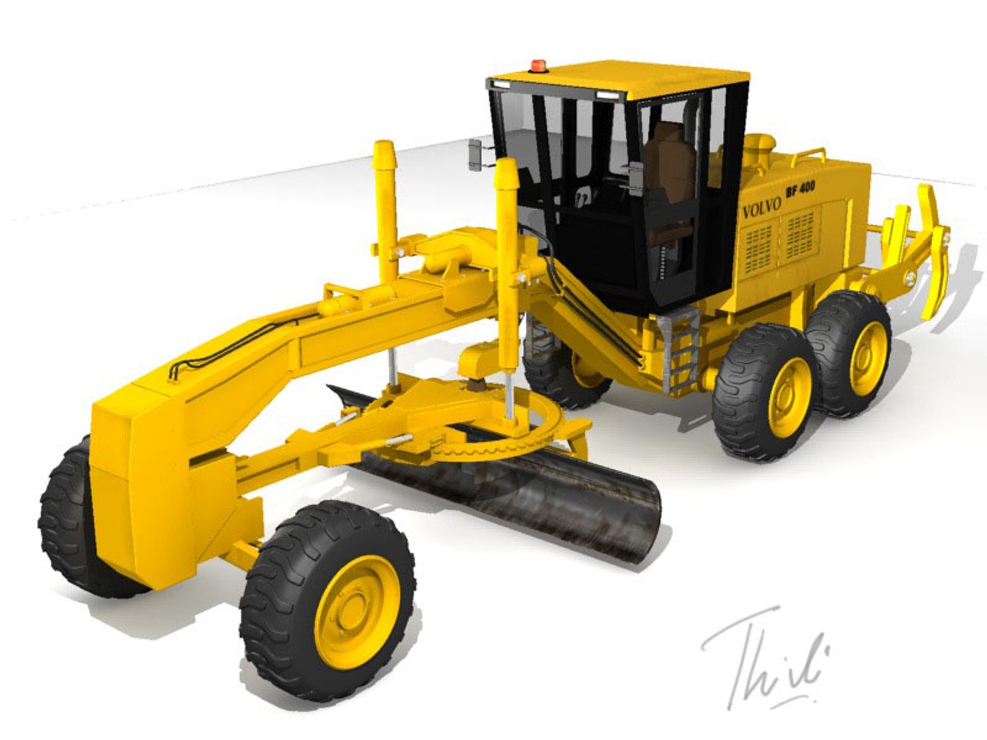 3d Motor Grader Model