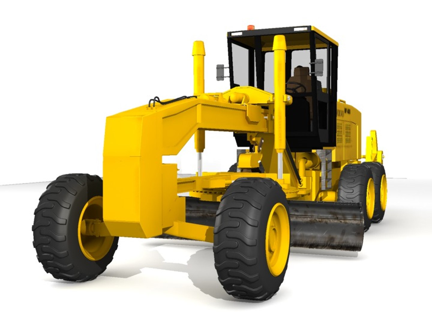 3d Motor Grader Model