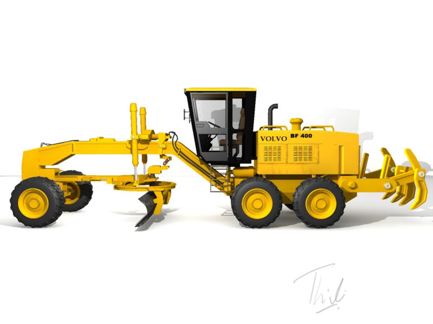 3d Motor Grader Model