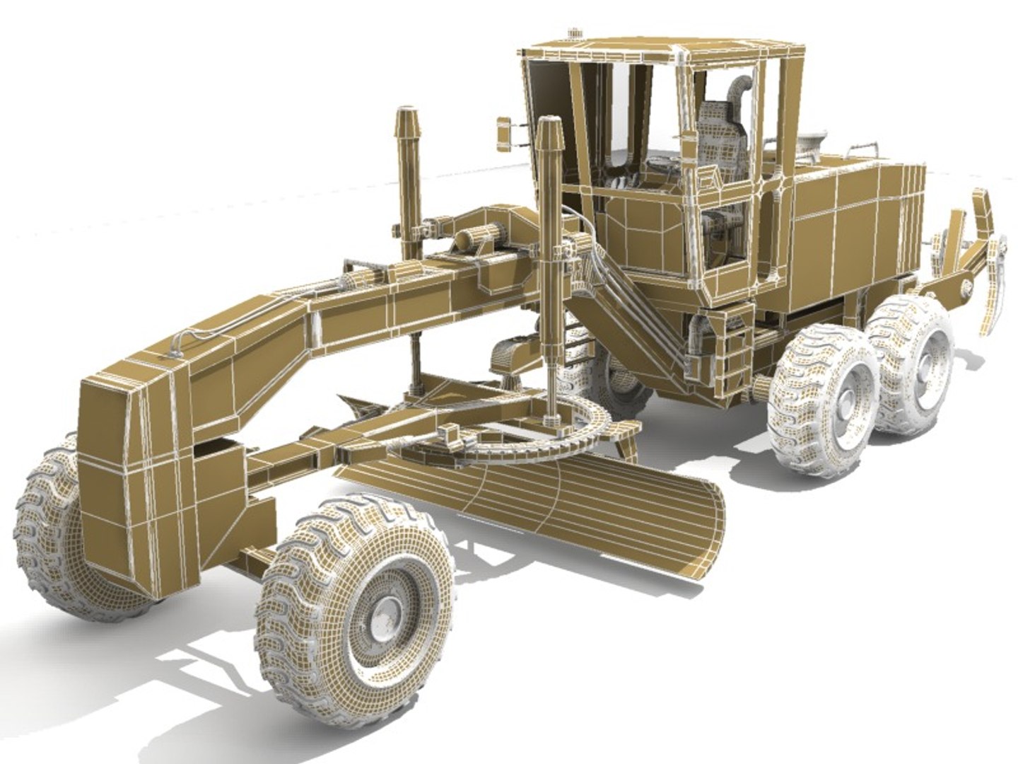 3d Motor Grader Model