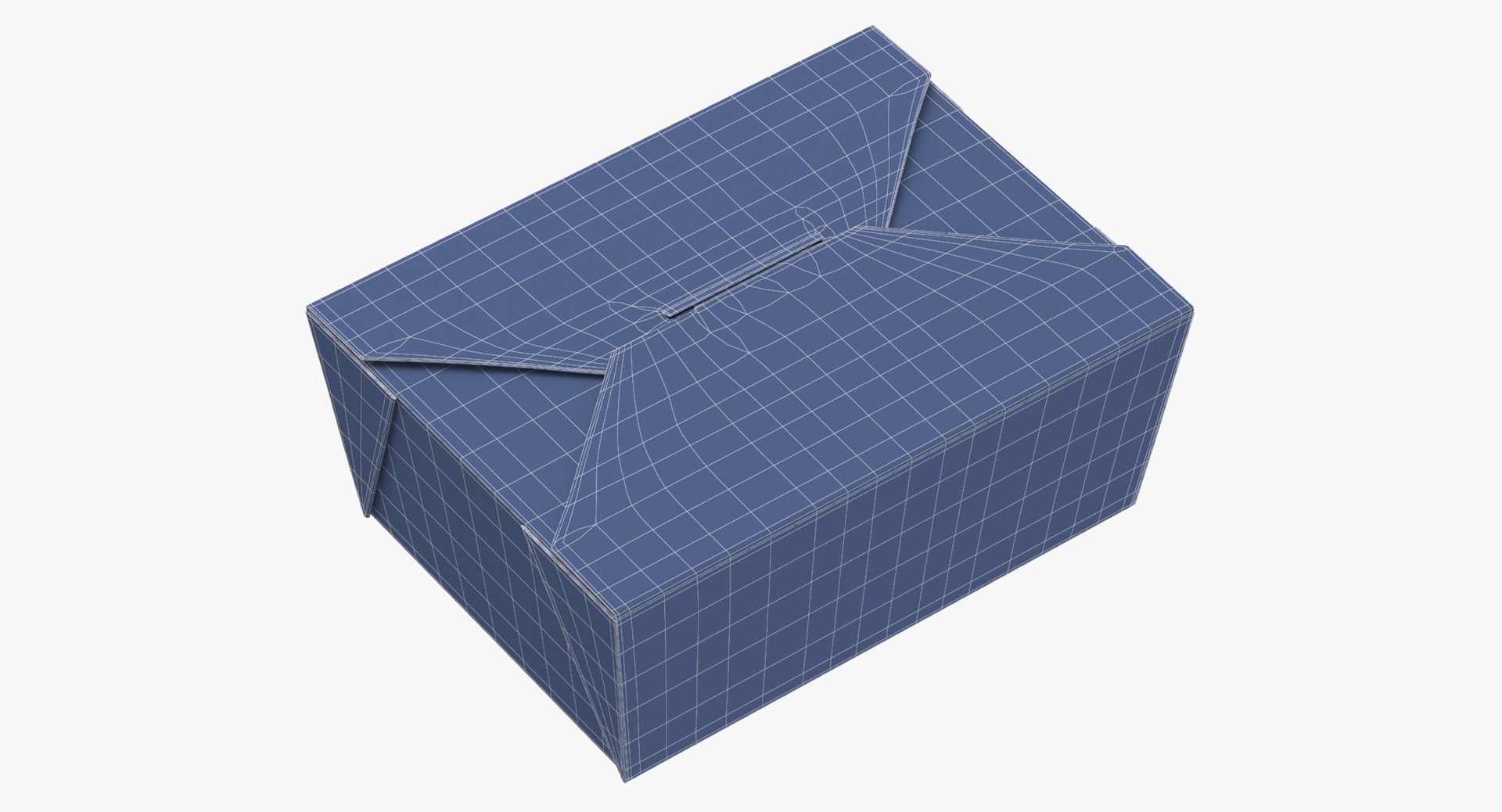 Chinese Food Box 04 Closed 3D Model - TurboSquid 2118441